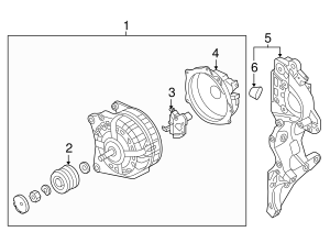 2015 Volkswagen Alternator 04B-903-023-A | OEM Parts Online