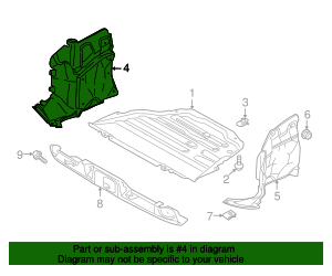 2011-2015 Land Rover LR2 Side Shield LR032212 | OEM Parts Online