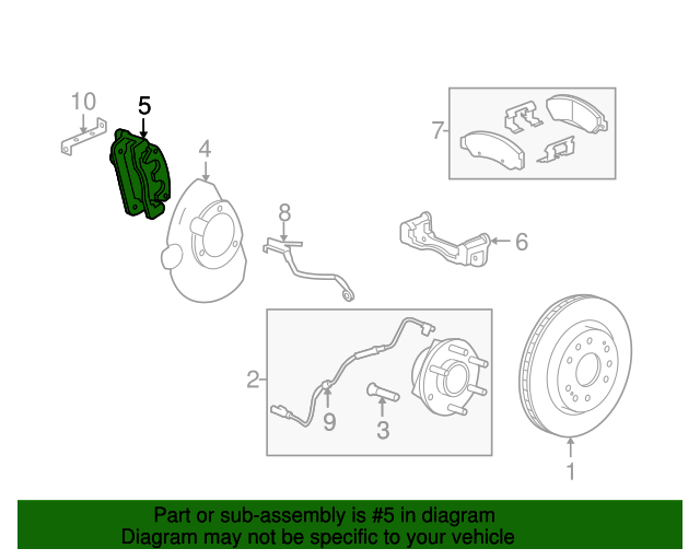 Buy Genuine GM Auto Parts - Caliper (Part # 85569601) | GM Parts Store