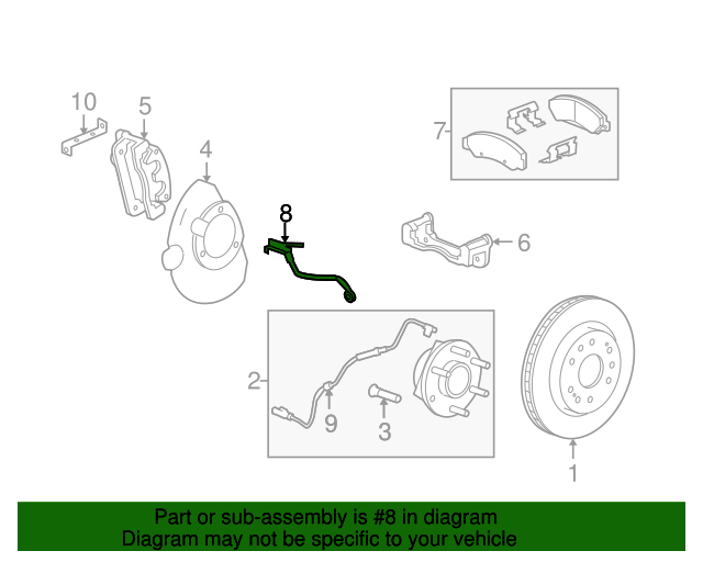 2007-2020 GM Brake Hydraulic Hose 84331228 | OEM Parts Online