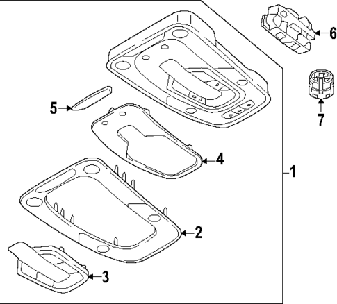 Overhead Console for 2020 Audi RS Q8 | OEM Parts Online