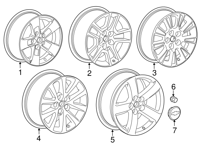 2012-2013 GM Wheel, Alloy 9597398 | GMPartsNow