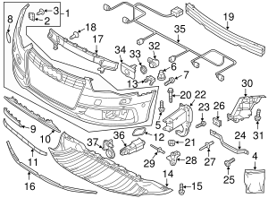 2012-2022 Audi Radiator Lower Bolt 8K0-805-399-B | Genuine Audi Parts