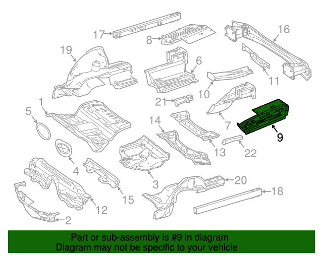 212-610-07-55 - Floor Extension 2011-2016 Mercedes-Benz | Mercedes-Benz ...