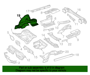 2011-2016 Mercedes-Benz Side Member Assembly 212-610-22-10 | MB OEM Parts