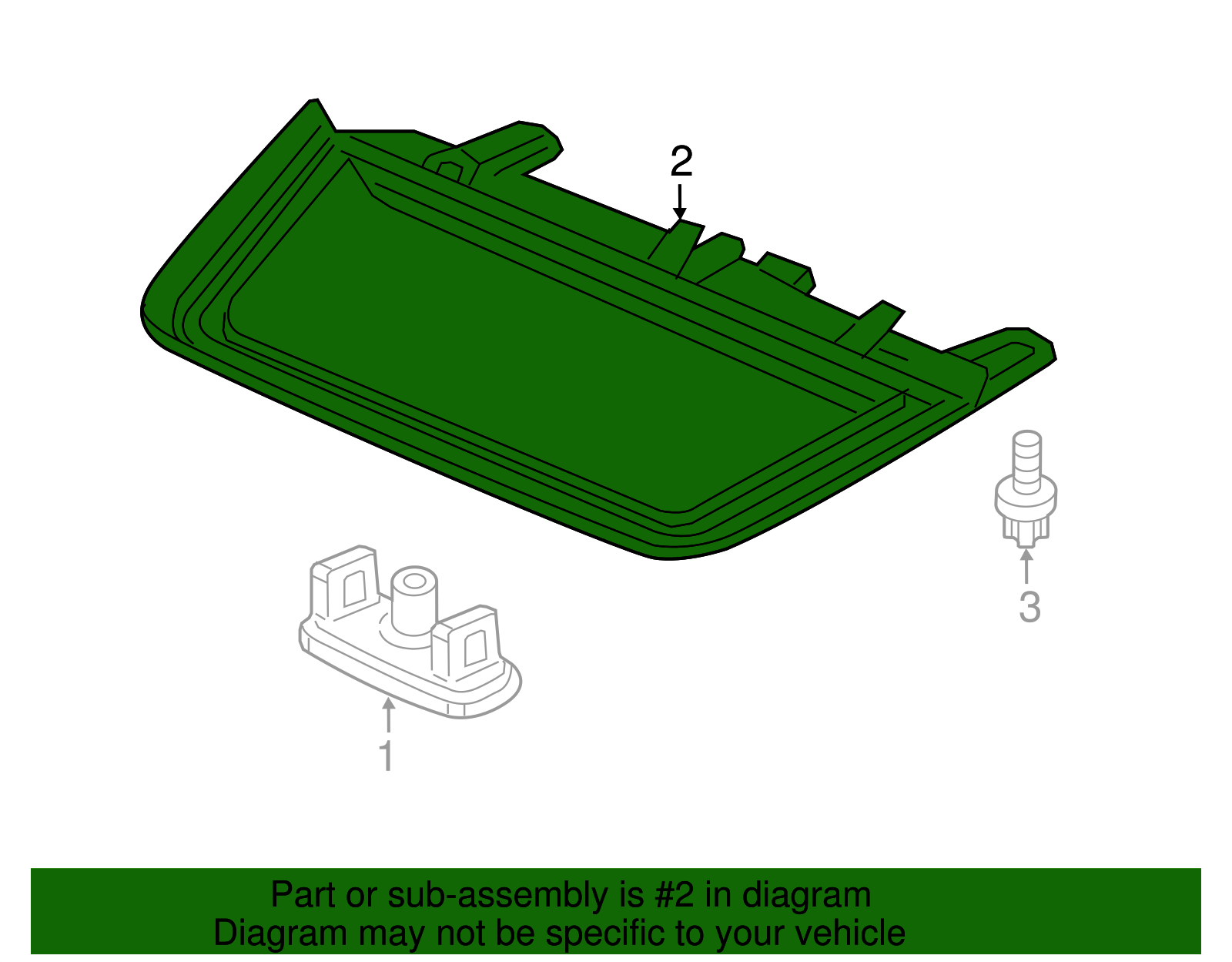 34270-TZ3-A01 - 2015-2020 Acura TLX - Light Assembly, High Mount Stop ...
