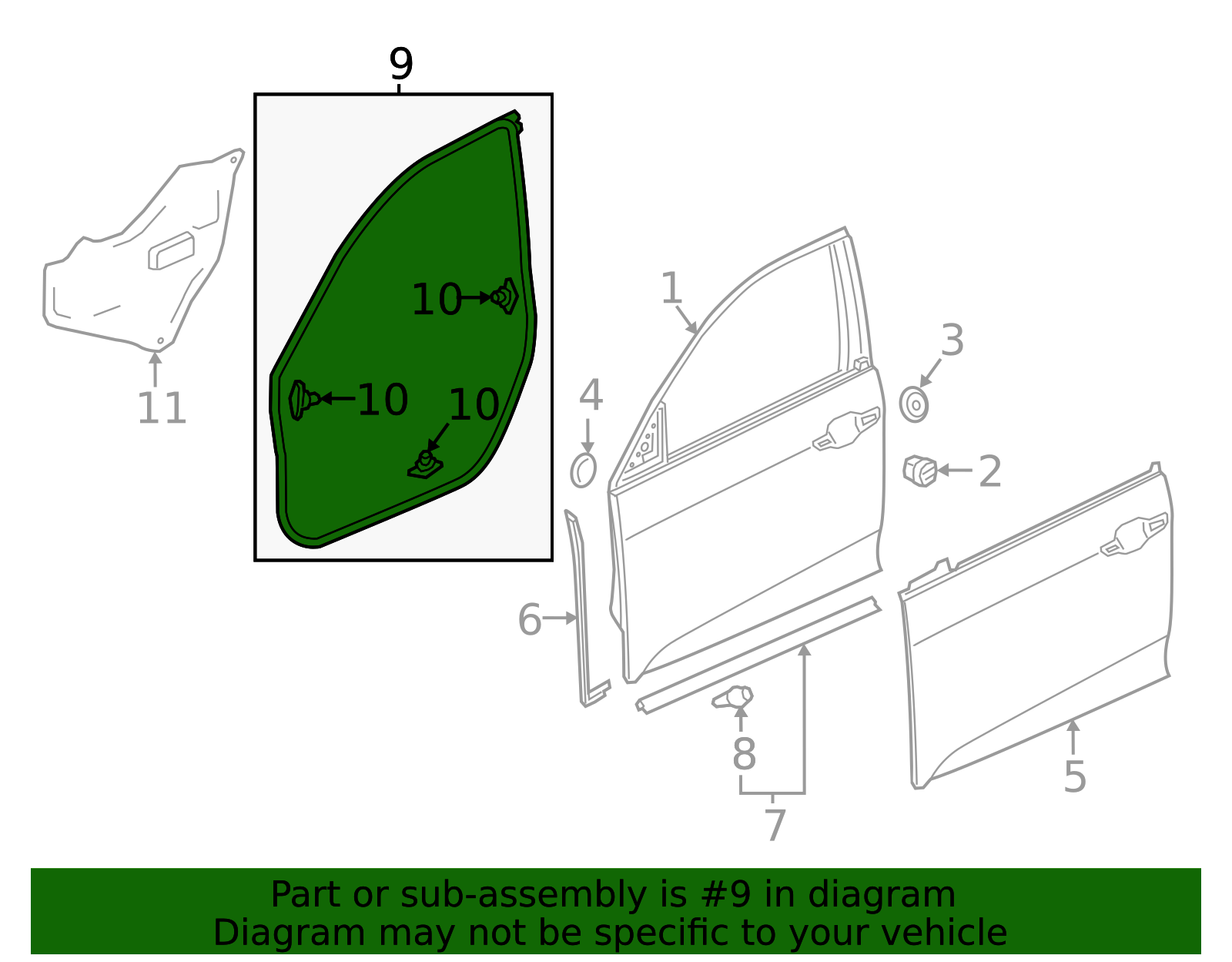 72310-TEA-T01 - High-Quality Door Seal for 2017-2021 Honda Civic ...
