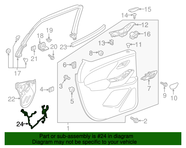 Rear Passenger Side Door Wiring Harness 86775679 | GMPartsDirect.com