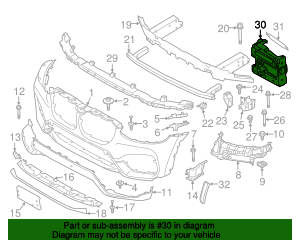 51117399915 - 2018-2022 BMW Outer Reinforced (51-11-7-399-915) | BMW of ...