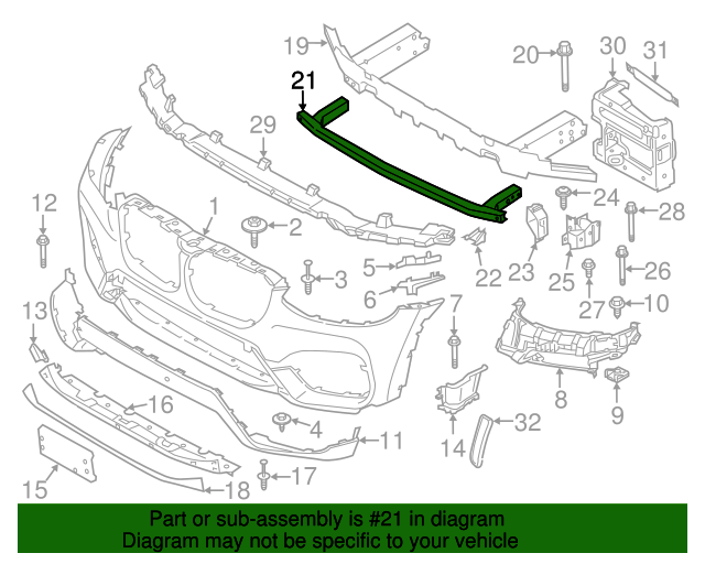 Genuine BMW 51-11-7-399-912 | Lower Reinforced | FREE Shipping on Most ...