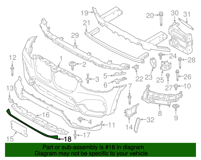 Genuine BMW 51-11-7-439-128 | Chrome Strip | FREE Shipping on Most ...
