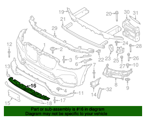 51117415631 - 2018-2021 BMW X3 Lower Trim Panel (51-11-7-415-631) | BMW ...