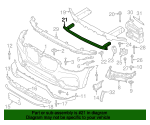 51117399912 - 2018-2024 BMW Lower Reinforced (51-11-7-399-912) | BMW of ...