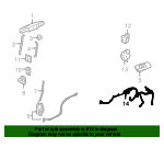 2010-2014 GM Front Driver Side Door Wiring Harness 22912637 GM ...