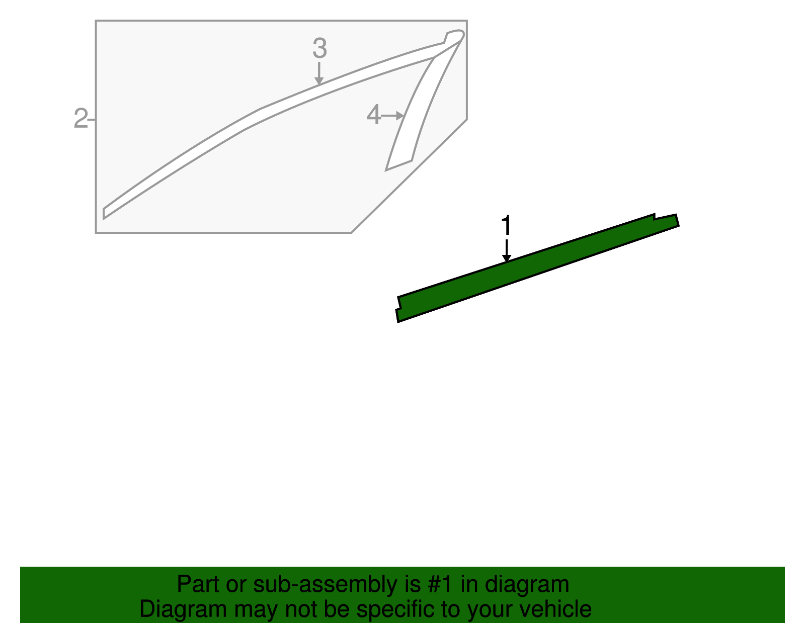 2009-2013 Toyota Corolla Door Belt Molding (Right, Front) 75710-02210 ...