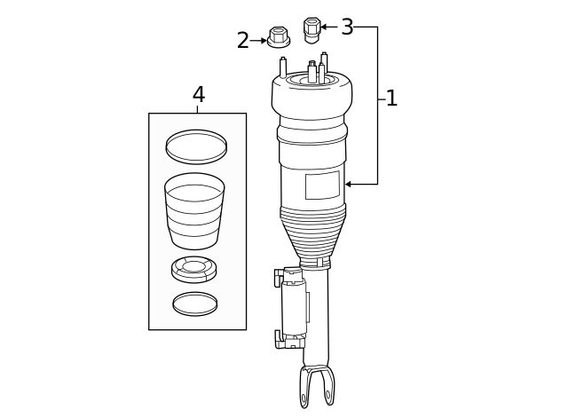 2020-2023 Mercedes-Benz E 350 Suspension Strut 213-320-63-03-80 ...