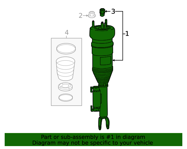 2020-2023 Mercedes-Benz E 350 Suspension Strut 213-320-63-03-80 ...