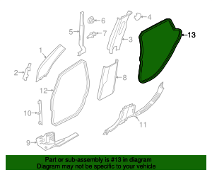 2015-2022 Jeep Renegade Surround Weather-Strip 68482235aa | TascaParts.com