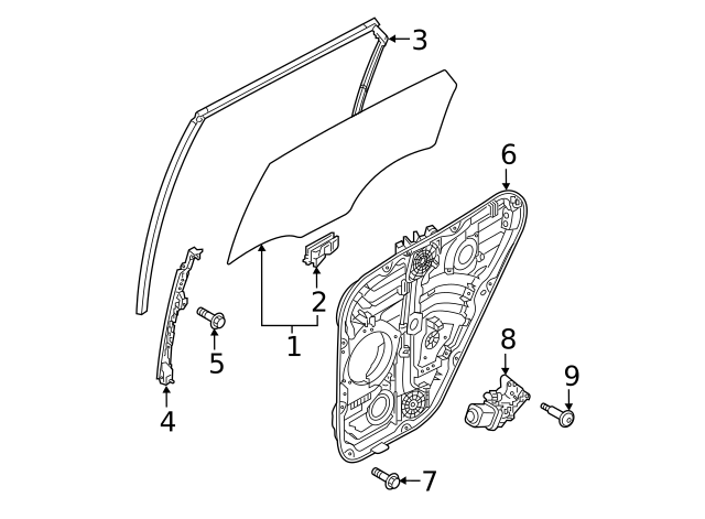 Hyundai - 83550-N9000 - Lower Guide - 2022-2024 Hyundai Tucson | OEM ...