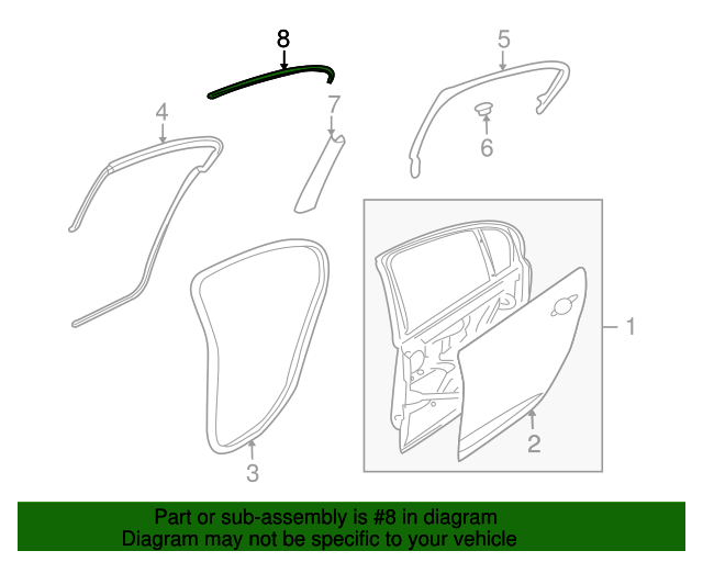 2008-2017 GM Molding Kit 92288282 | GMPartsNow