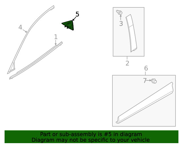 KB7W-69-16YA - Corner Molding - 2017-2023 Mazda CX-5 | MazdaSwag