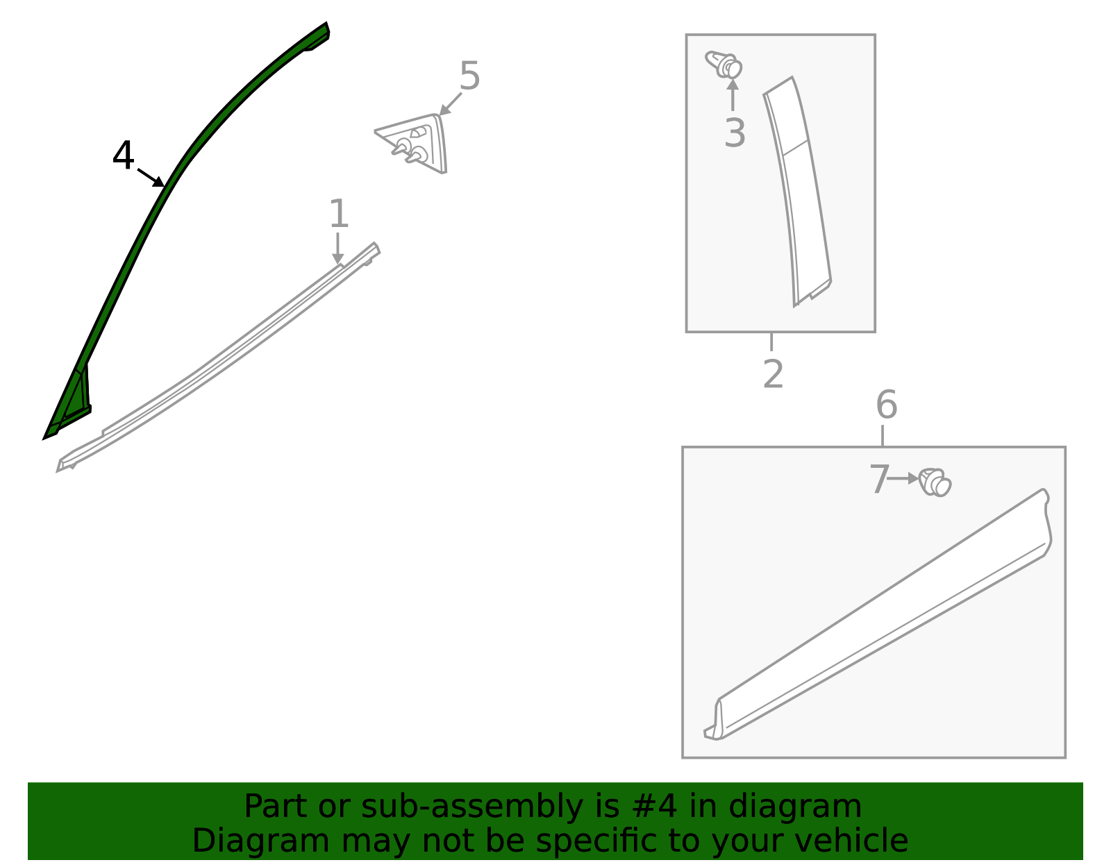 2017-2024 Mazda CX-5 Window Molding KB7W-50-981N | OEM Parts Online