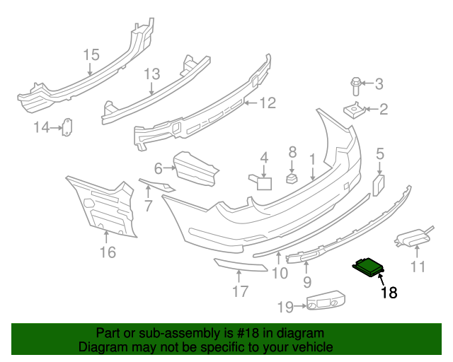 Genuine BMW 66-32-6-885-041 | Blind Spot Radar | FREE Shipping on Most ...