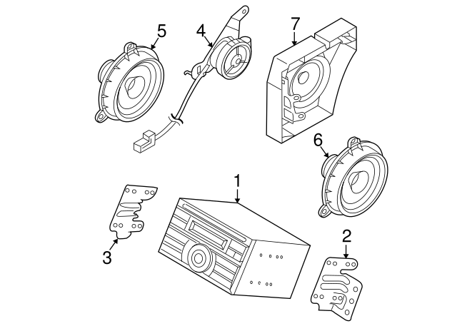 2012 Nissan Versa Radio Control Unit 25915-ZW88A | QuirkParts