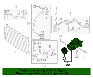 2013-2019 Ford A/C Compressor DA8Z-19703-C | TascaParts.com