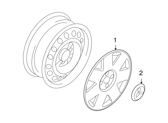 Genuine OEM Wheel Cover Part# 4252A094 Fits 2012-2021 Mitsubishi: Up To ...