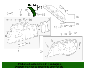 213-690-08-02 - Upper Pillar Trim 2017-2020 Mercedes-Benz | Mercedes ...