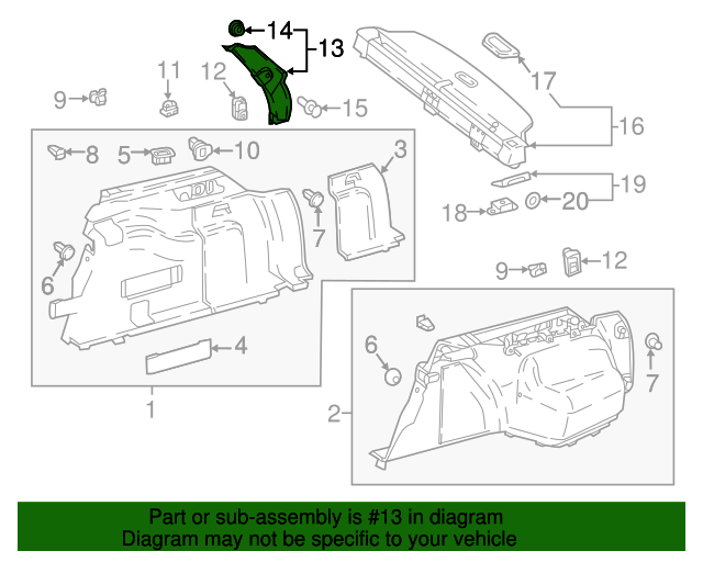 2017-2023 Mercedes-Benz Upper Pillar Trim 213-690-08-02 | MB OEM Parts
