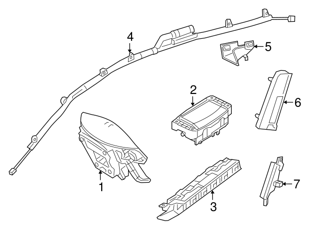 Bracing 156-695-04-33-64 | Mercedes-Benz Parts