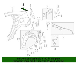 63721-TBA-A00ZZ - 2016-2022 Honda - Gutter L Rear (Upper) | Honda Parts ...