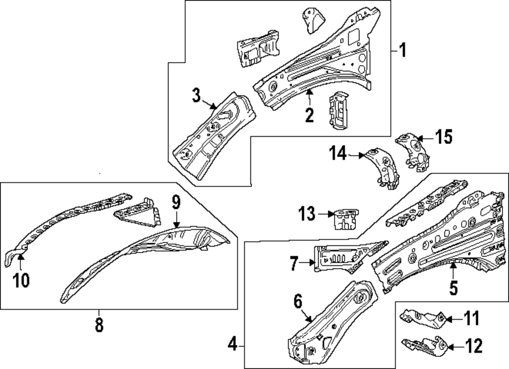 2023-2025 GMC Canyon Fender Mtg Bkt 84785371 GM | GMPartsDirect.com