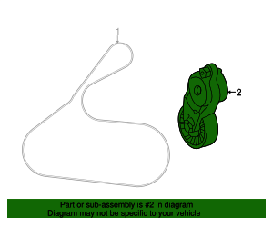 2013-2019 Toyota Tensioner 16620-36013 | Toyota Parts