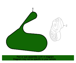 9091602668 - Serpentine Belt 2009-2018 Toyota | AutoNationParts.com