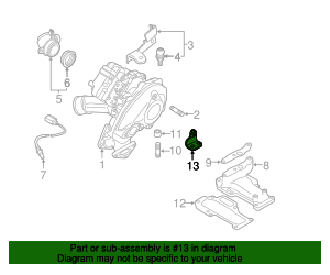 2013-2016 Audi Turbocharger Bracket 059-103-357-D | Audi USA Parts