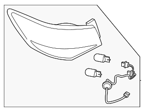 2020-2022 Nissan Sentra Tail Lamp Assembly 26555-6LB0A | TascaParts.com