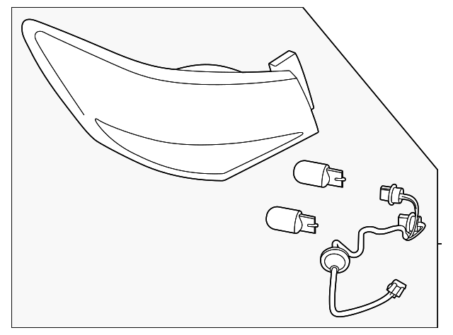 2020-2024 Nissan Sentra Tail Lamp Assembly 26555-6LB0A | QuirkParts