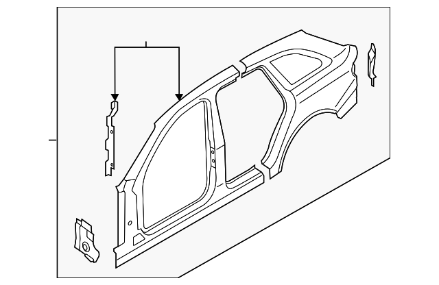 2013-2016 Audi allroad Uniside Panel 8K9-810-099-AA | TascaParts.com