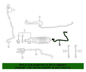 2019 Ram 1500 Evaporative Emissions System Lines 52029907AA ...