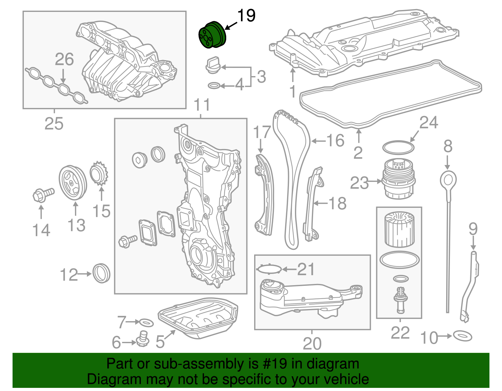 2012-2019 Toyota Engine Timing Camshaft Sprocket 13050-0V040 | OEM ...