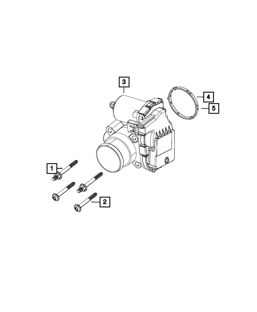 2012-2017 Fiat 500 Throttle Body 4892843AB | Mopar eStore