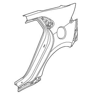 Genuine Outer Quarter Panel for 2017-2019 Hyundai Ioniq | Part# 71503 ...