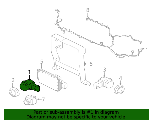 2021-2023 Jaguar Sensor T2R36357 | JaguarParts.com