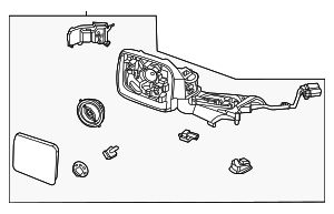2021-2024 Ford Bronco Mirror Assembly m2dz17682c | TascaParts.com