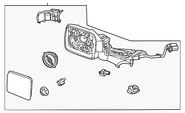 2021-2024 Ford Bronco Mirror Assembly M2DZ-17682-C | OEM Parts Online
