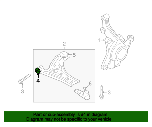 2004-2011 GM Lower Control Arm Front Bushing 96535087 | GMPartsDirect.com