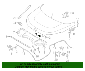 86410-1U000 - Hood Bumper 2011-2019 Kia | Kia.Parts Store